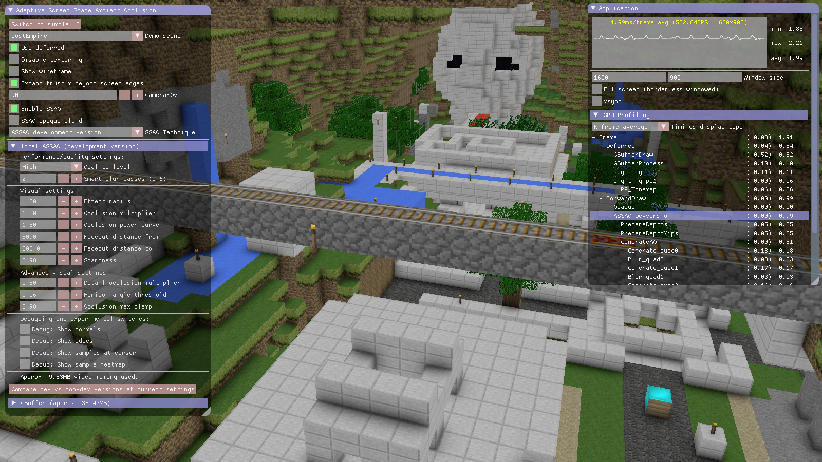 Adaptive Screen Space Ambient Occlusion