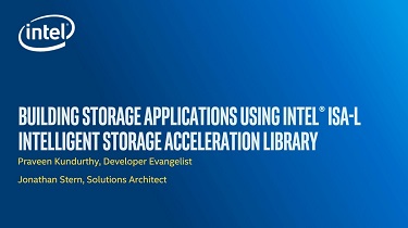 Building Storage Applications Using the Intel® Intelligent Storage...