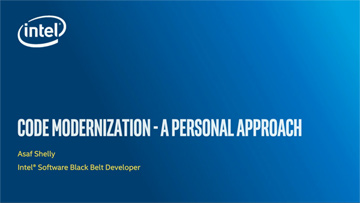Code Modernization: A Personal Approach