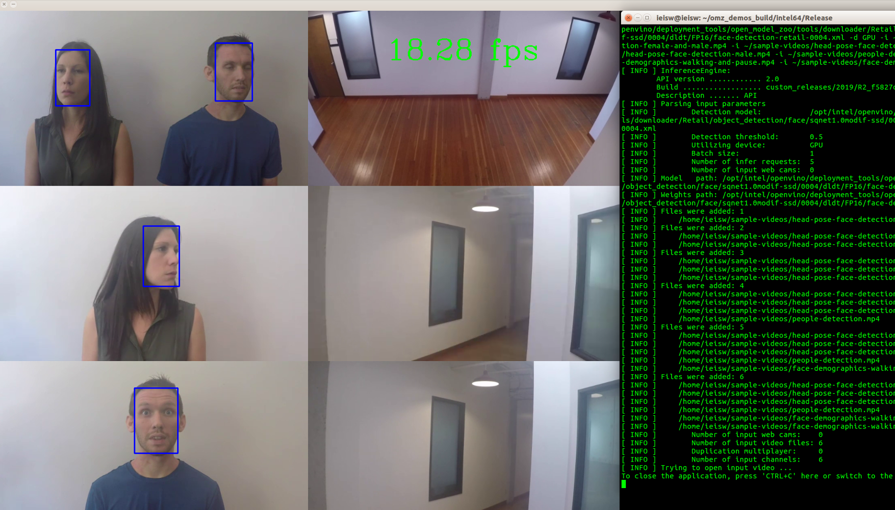 Run the Multi-channel Face Detection in C++ demo included in the...