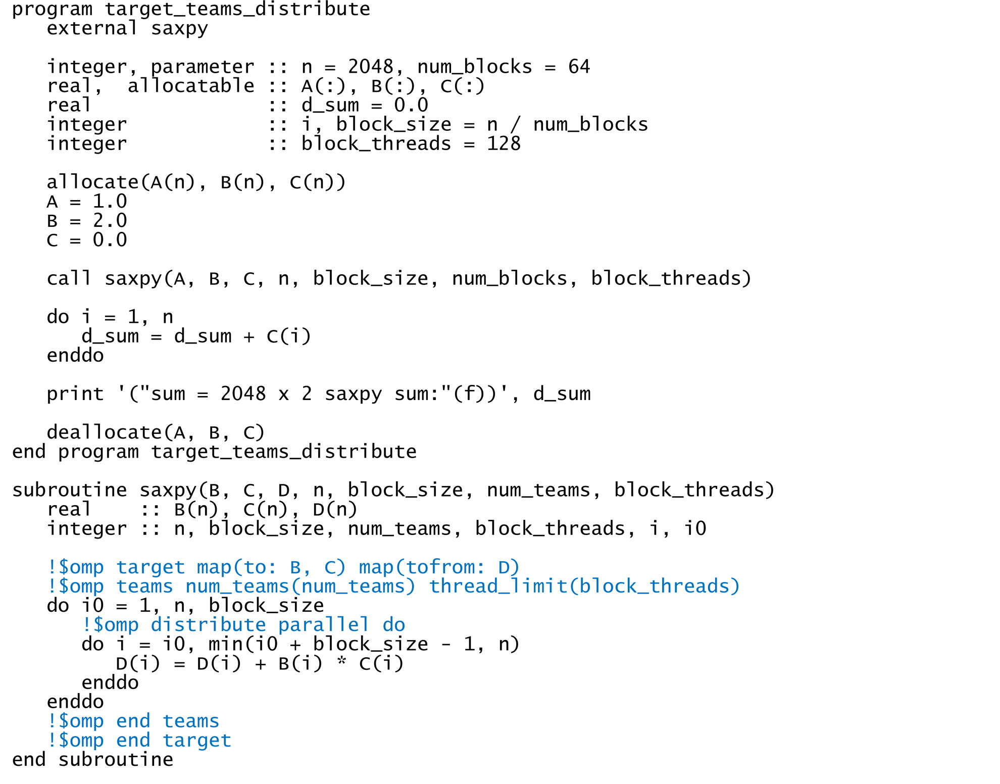 Use Fortran + OpenMP* to Solve Three Key Heterogeneous Computing... Use Fortran + OpenMP* to Solve Three Key Heterogeneous Computing...