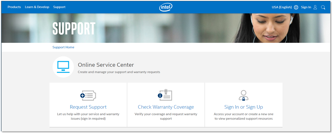How to Create a Support Request at the Online Service Center