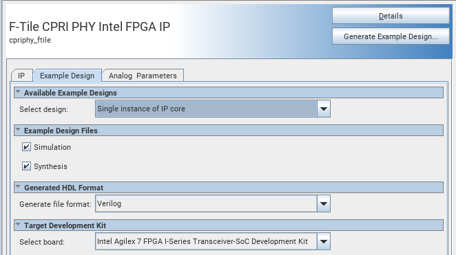 3. IP Parameter Settings