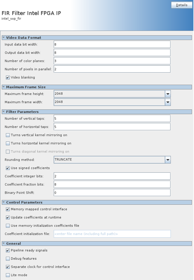27.2. FIR Filter Parameters