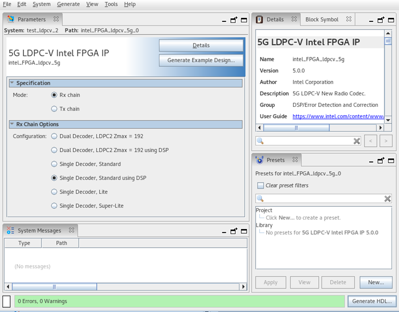 321 5g Ldpc V Ip Parameters 
