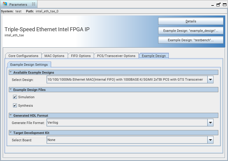 1.2. Generating the Design Example