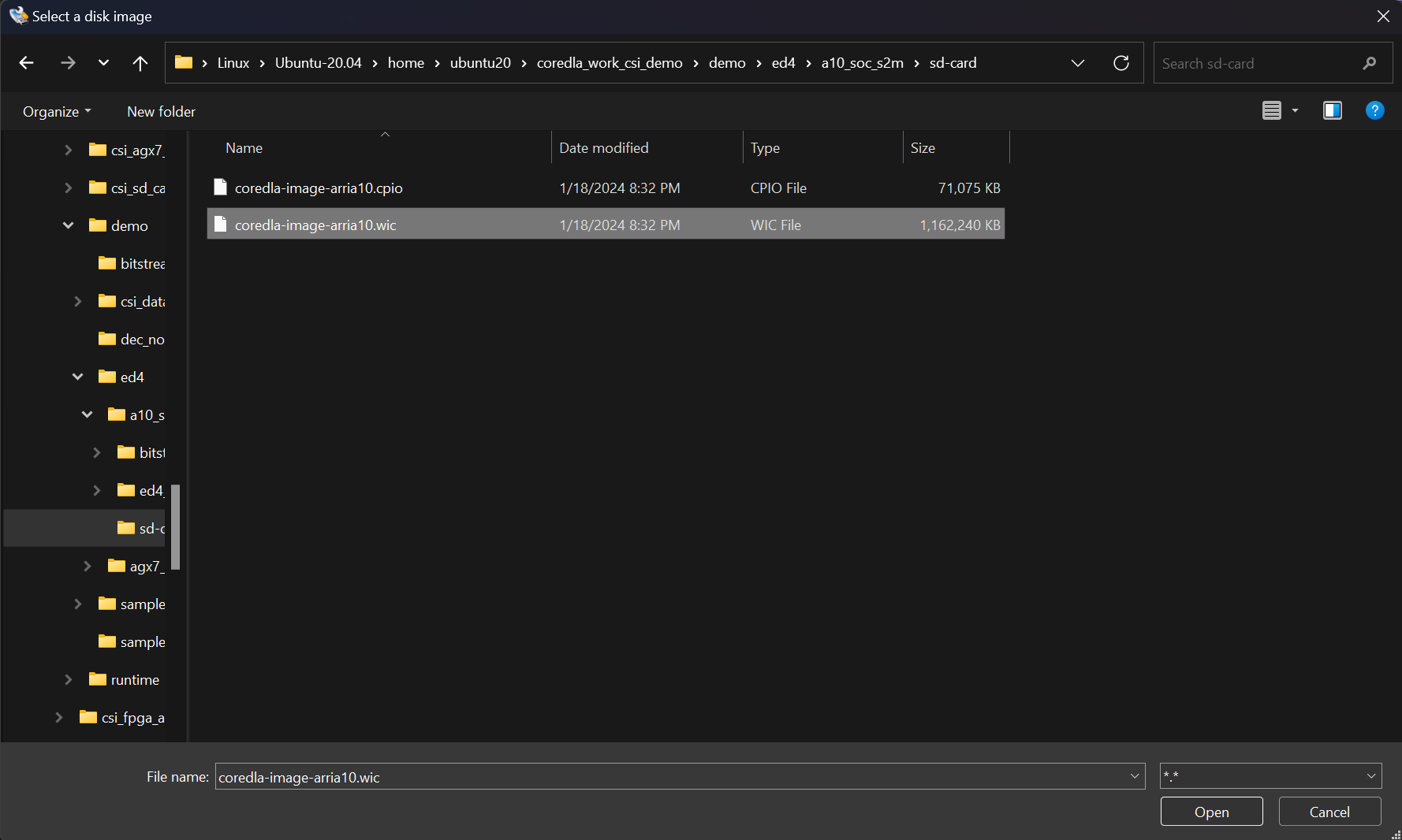 5. Containerized FPGA AI Suite SoC Design Example Quick-Start Tutorial