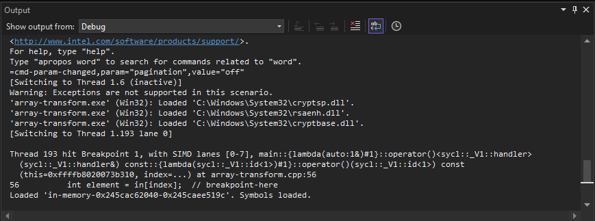 Debug an Application on a GPU