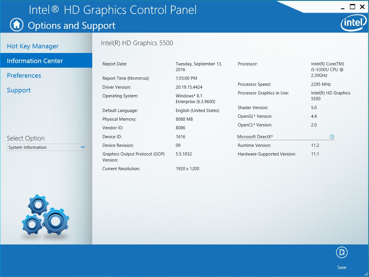 Pull An Issue Report To Troubleshoot Your Intel® Graphics Controller