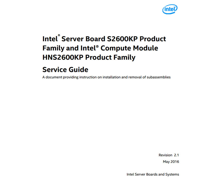Intel Server System Guide