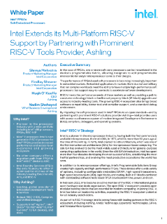 Nios® V Thought Leadership White Paper