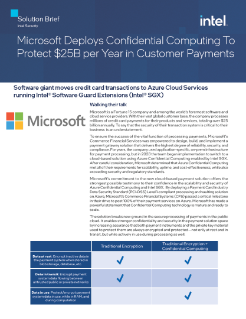 Microsoft Leverages Intel to Protect $25B in Customer Payments
