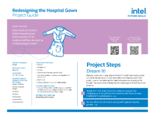 Intel Future Skills Redesigning the Hospital Gown Project Guide