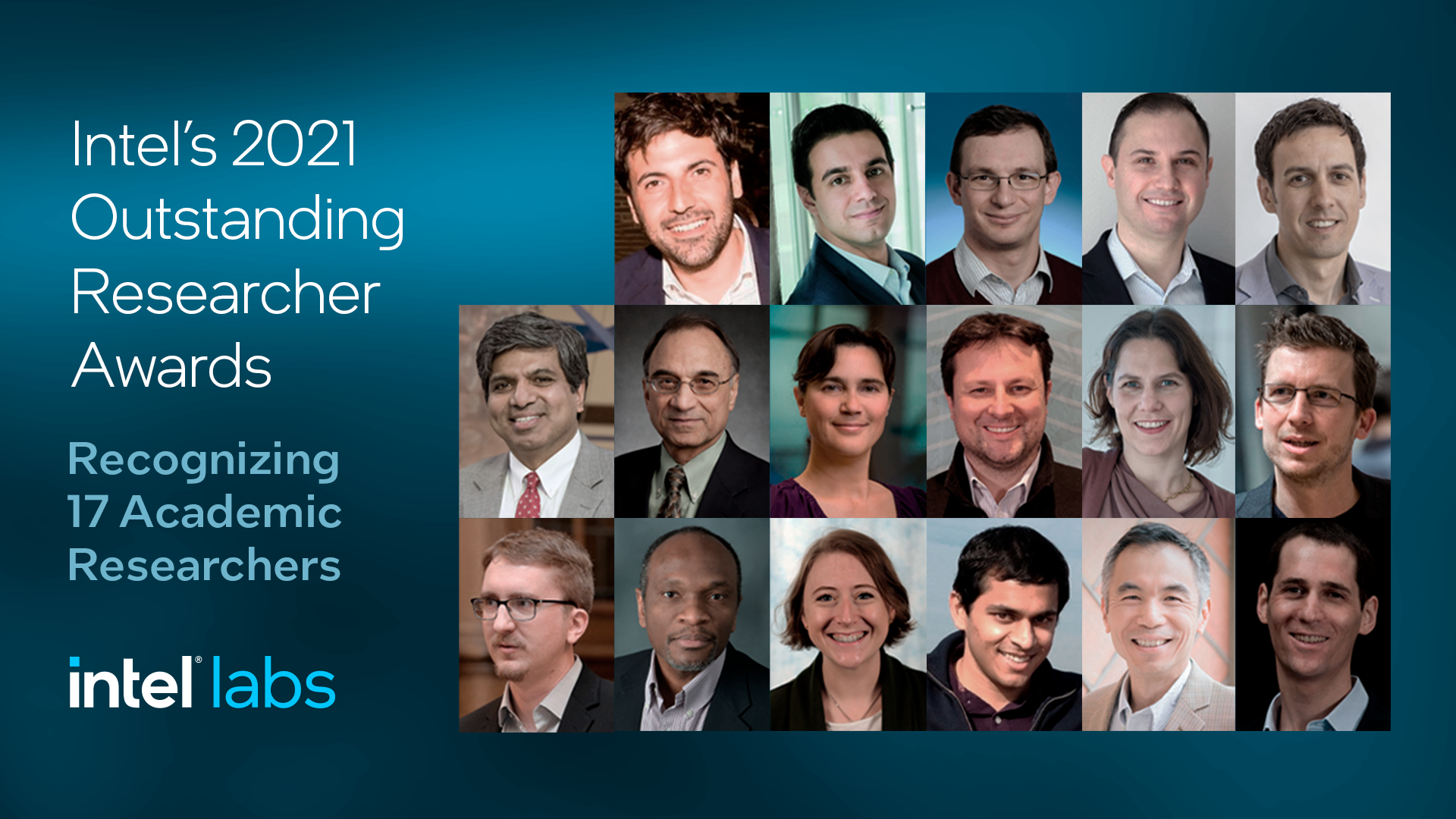Intel's 2021 Outstanding Researcher Awards Recognize 17 Academic...