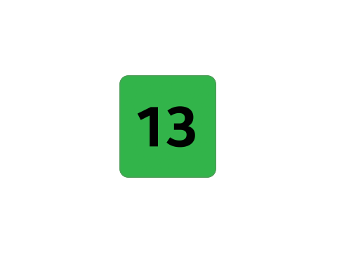 Number 13 Fonts