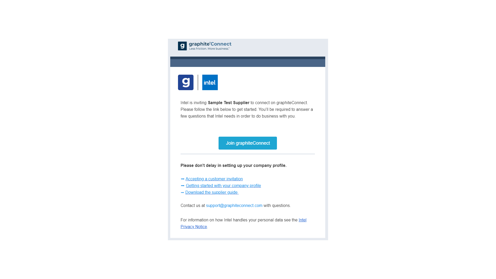 Intel Supplier Graphite Connect
