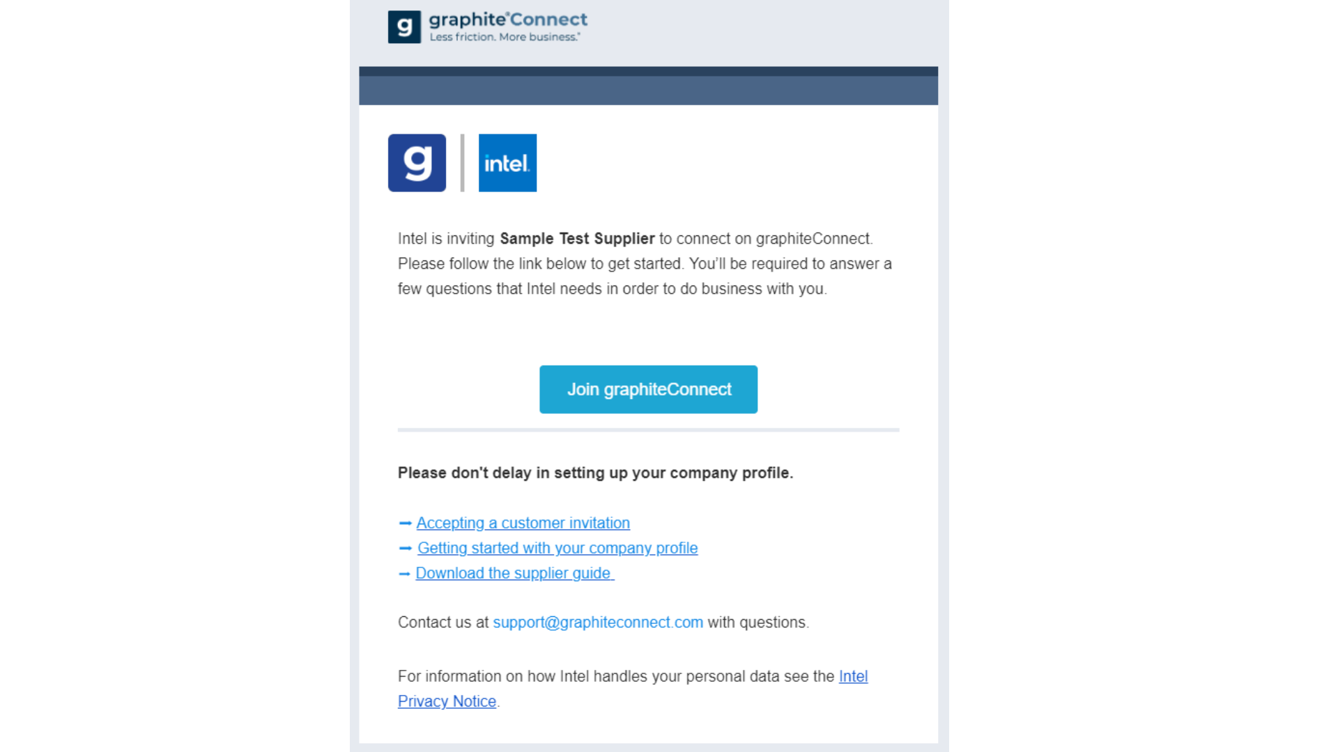 Intel Supplier Graphite Connect