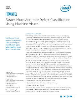 Faster, More Accurate Defect Classification Using Machine Vision