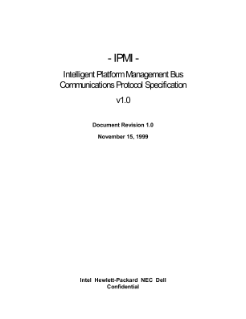 IPMB Communications Protocol Specification, V1.0: Document