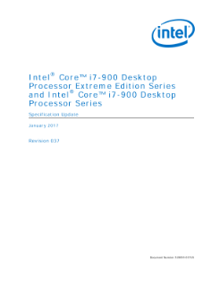 Intel® Core™ i7 Processor Extreme Edition Spec Update