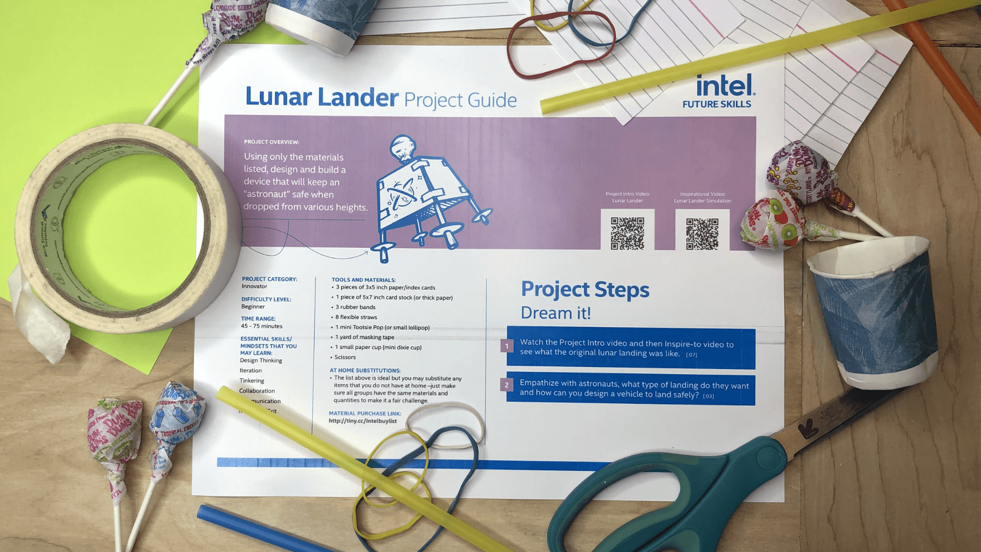 Intel® Future Skills Lunar Lander Project