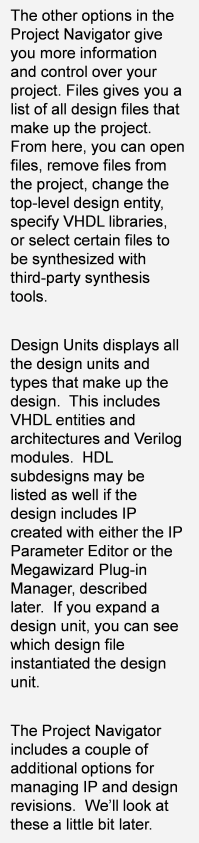 The Quartus Prime Software: Foundation