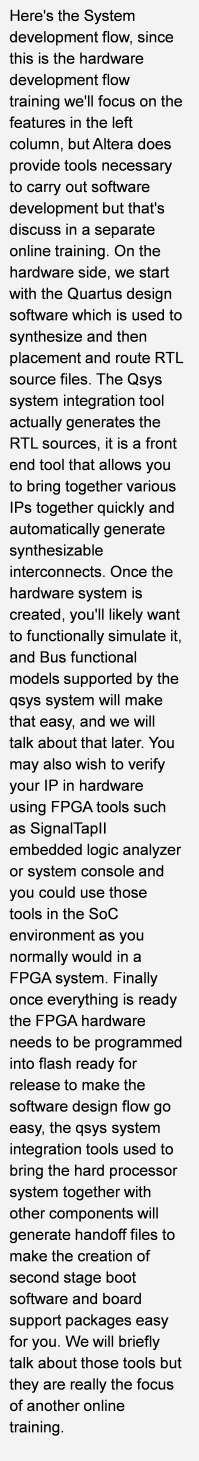 Hardware Design Flow for an ARM-based System on Chip