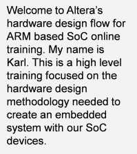 Hardware Design Flow for an ARM-based System on Chip